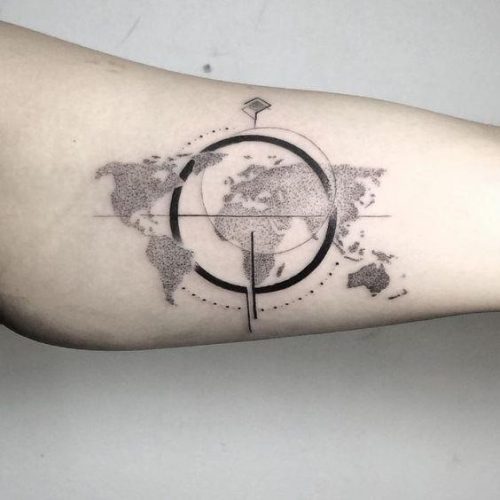 59+ map tattoos Ideas [Best Designs] • Canadian Tattoos