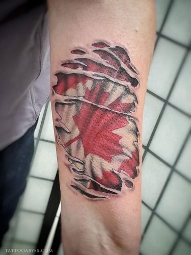40+ Canadian flag tattoo Ideas [Best Designs] • Canadian Tattoos